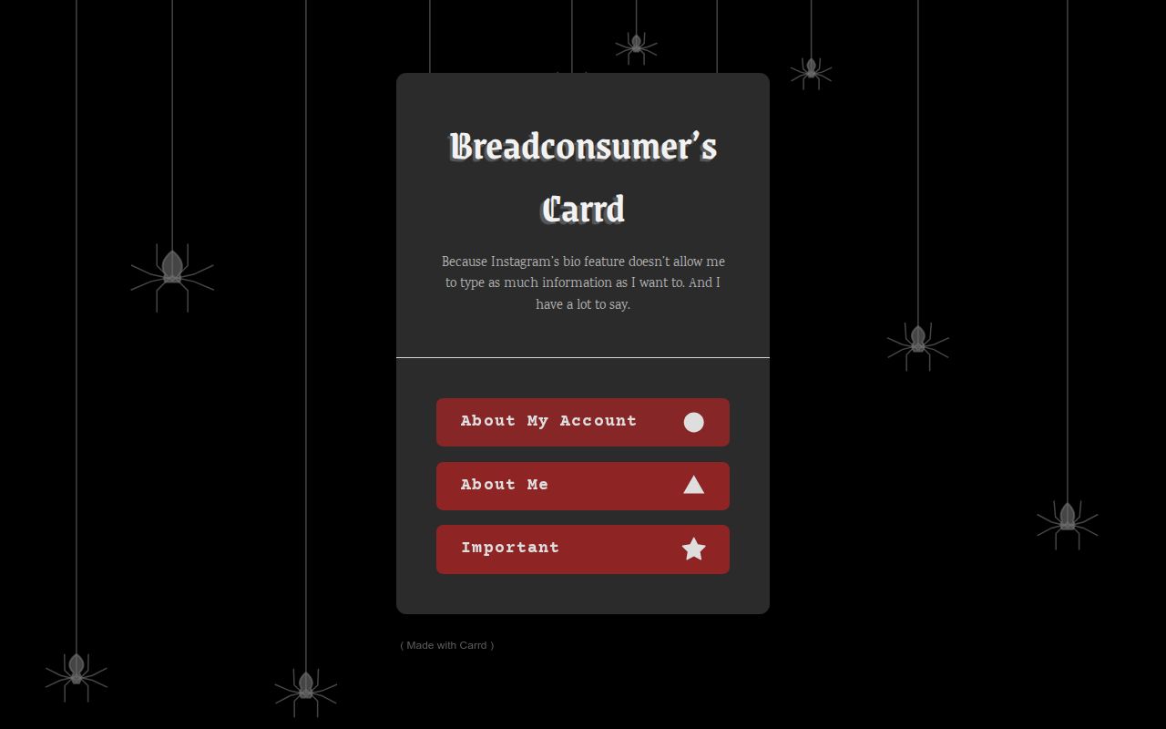Breadconsumer Carrd